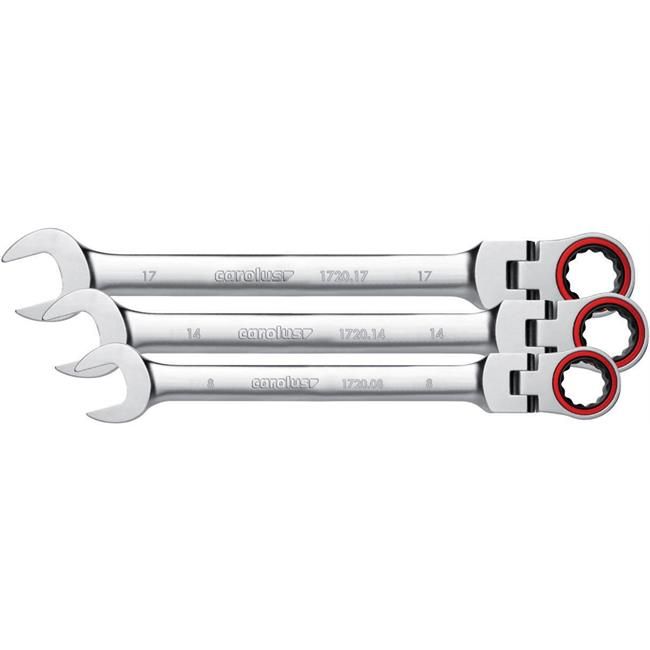 Carolus by Gedore - Maul-Gelenk-Ringratschenschlüssel-Satz (1720.016) 8 ...