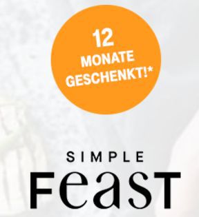 Nur für Telekom Kunden: 12 Monate Simple Feast (Android/iOS) kostenlos ...