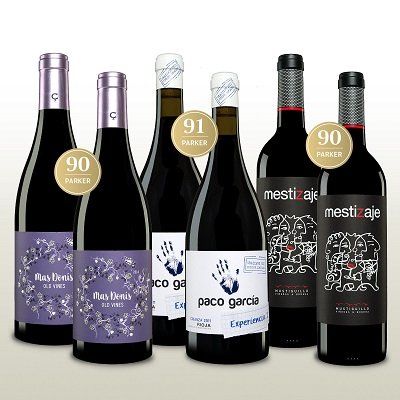 6 Fl. Rotwein - Robert Parker Probierpaket mit 90+ Punkten für 49,90€