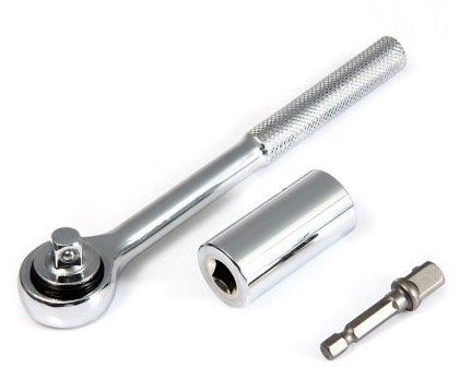 Hand-Ratsche mit universeller Nuss für alle Schraubengrößen für 3,44 ...