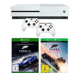 Xbox One S 500 GB + Forza Horizon 3 (DLC) + Forza Motorsport 6 + 2 ...