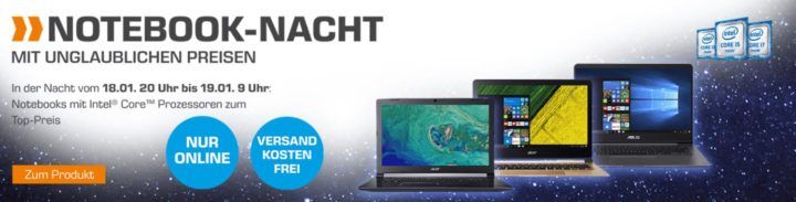 Top! Saturn Notebook Nacht: z.B. ACER Aspire 5 - 17,3" Notebook mit ...