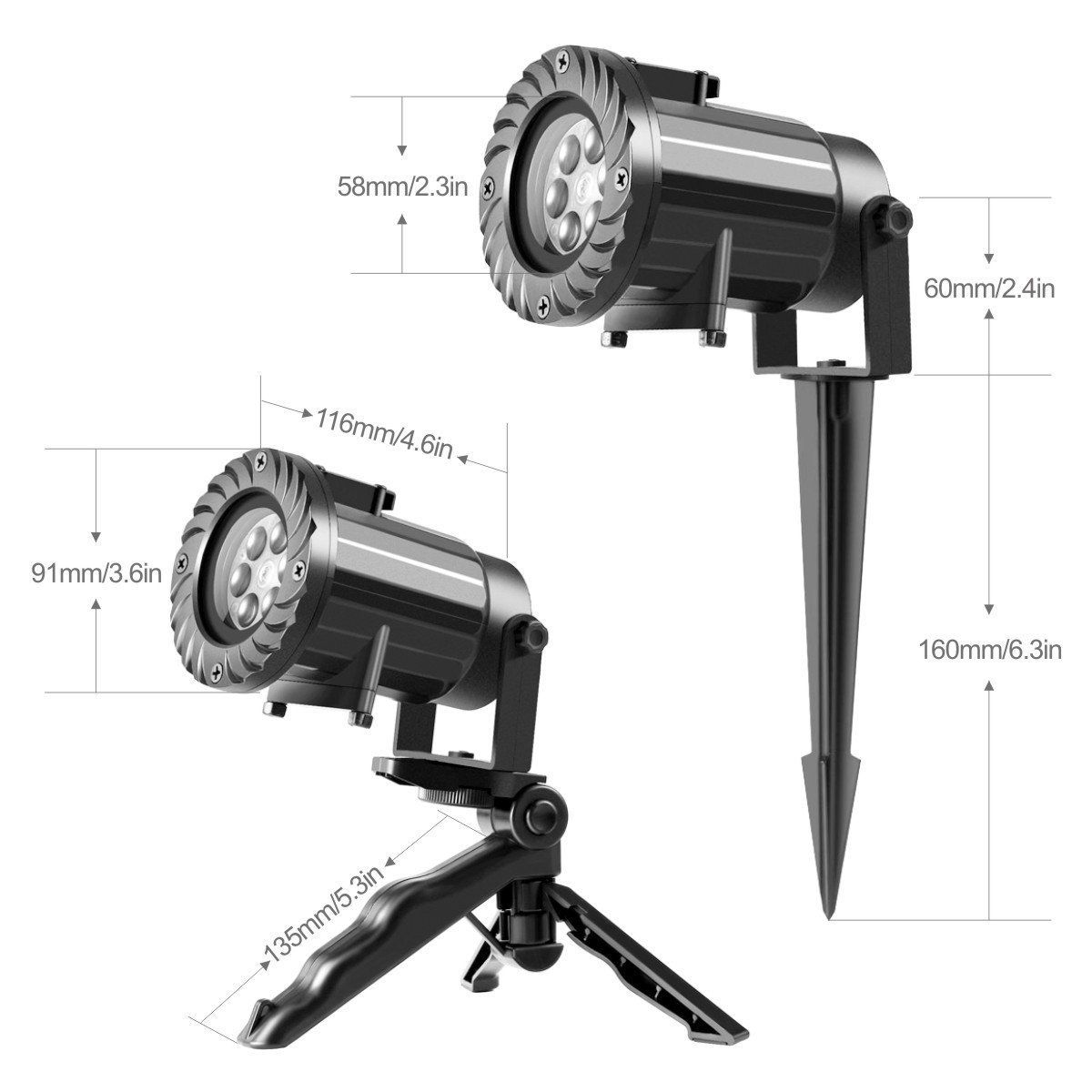 Mini LED Projektor mit 15 Motiven für 7,99€ (statt 23€) - Prime