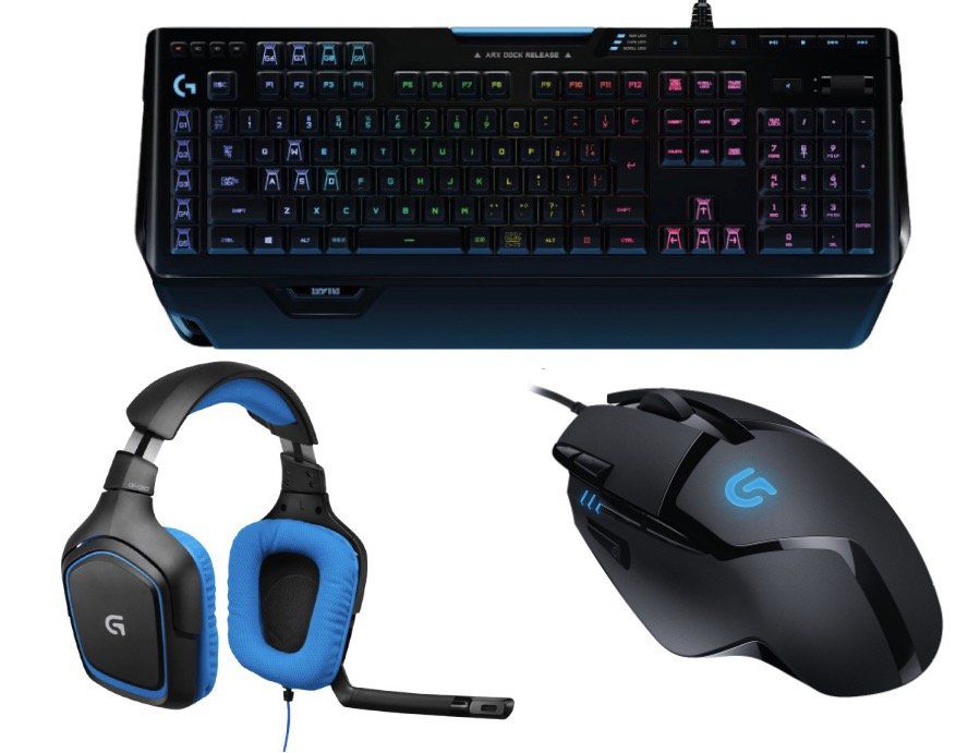 Logitech G402 Gaming Maus, G430 Gaming Headset und G910 Gaming Tastatur ...