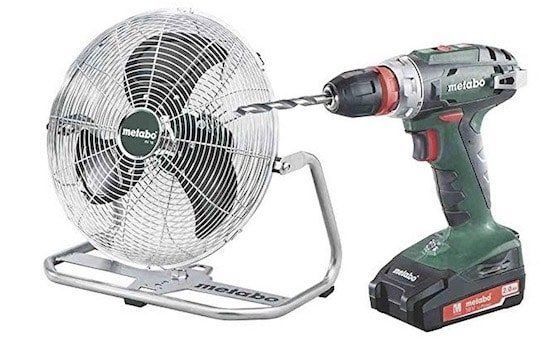 Metabo BS 18 Quick 18V Akku-Bohrschrauber + Akku Ventilator AV 18 für ...