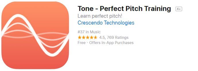 Tone - Perfect Pitch Training (iOS) gratis statt 4,49€