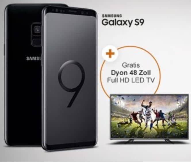Samsung Galaxy S9 + 48 Zoll Dyon Full HD TV für 4,99€ + Telekom Magenta ...