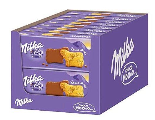 Vorbei! 16er Pack Milka Choco Moo - Keks mit zarter Alpenvollmilch ...