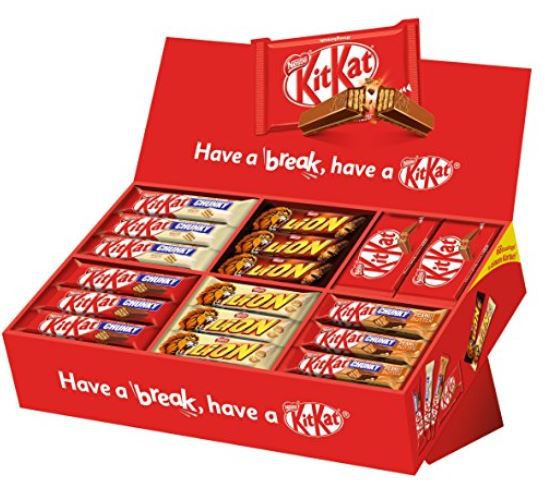 2,8kg Nestlé Party Box (mit 6 Sorten KitKat, Lion & Co.) für 21,84 ...