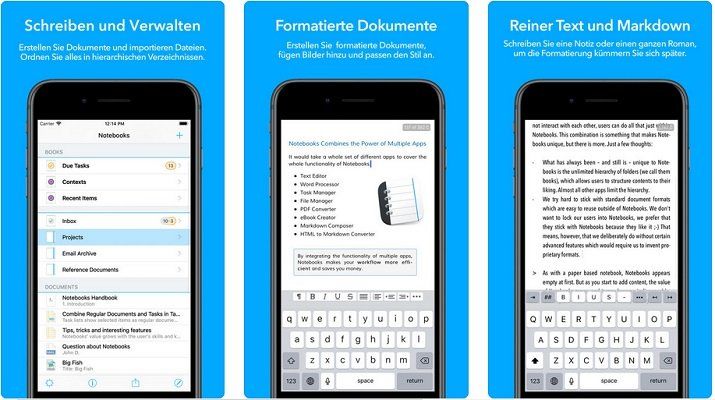 iOS: "Notebooks for iPhone" kostenlos (statt 4,49€)