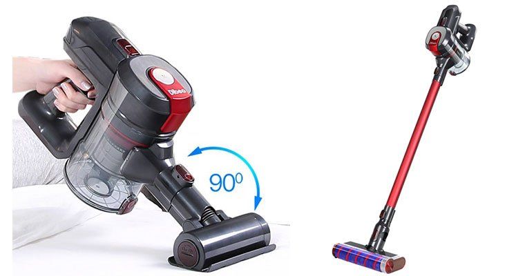 Dibea D008 Pro - 2in1 Akkustaubsauger mit 17000pa für 144,84€ (statt 183€)