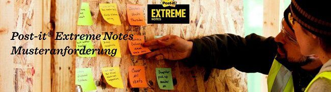 Muster von Post-it® Extreme Notes kostenlos anfordern