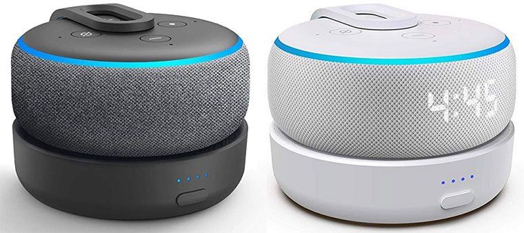 GGMM D3 - tragbare Ladestation für Amazon Echo Dot (3.Gen) für 22,74€ (statt 35€) - Prime