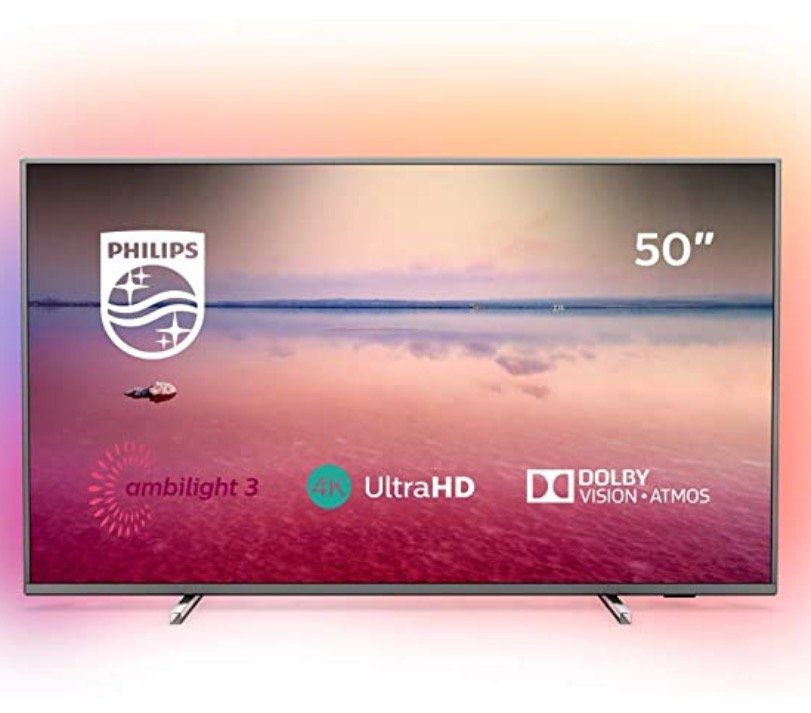 Philips 50PUS6754 - 50 Zoll UHD Fernseher mit 3-seitigem Ambilight für ...