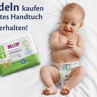Hipp Windeln kaufen, personalisiertes Handtuch kostenlos erhalten