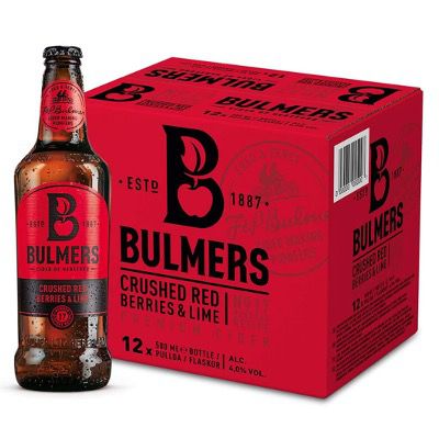 🍓12x Bulmers Crushed Red Berries & Lime Cider (0,5L) für 21,37€ (statt 27€)