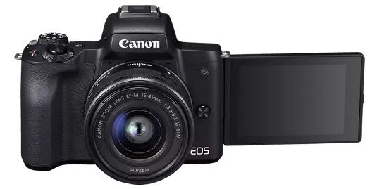 CANON EOS M50 MK2 Systemkamera Kit mit 15-45mm Objektiv & Zubehör für ...