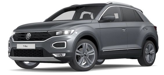 Privat: VW T-Roc Sport 1,5 TSI mit 150PS in Indiumgrau Metallic für 199 ...