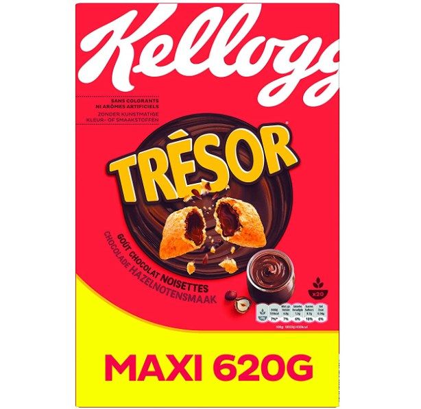 Maxi Pack 620g Kellogg's Tresor Choco Nut ab 4,20€ (statt ~5,20 ...