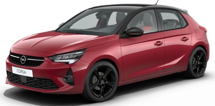 Privat: Opel Corsa GS Line mit 101 PS in Chili-Rot für 125€ mtl. - LF: 0.58