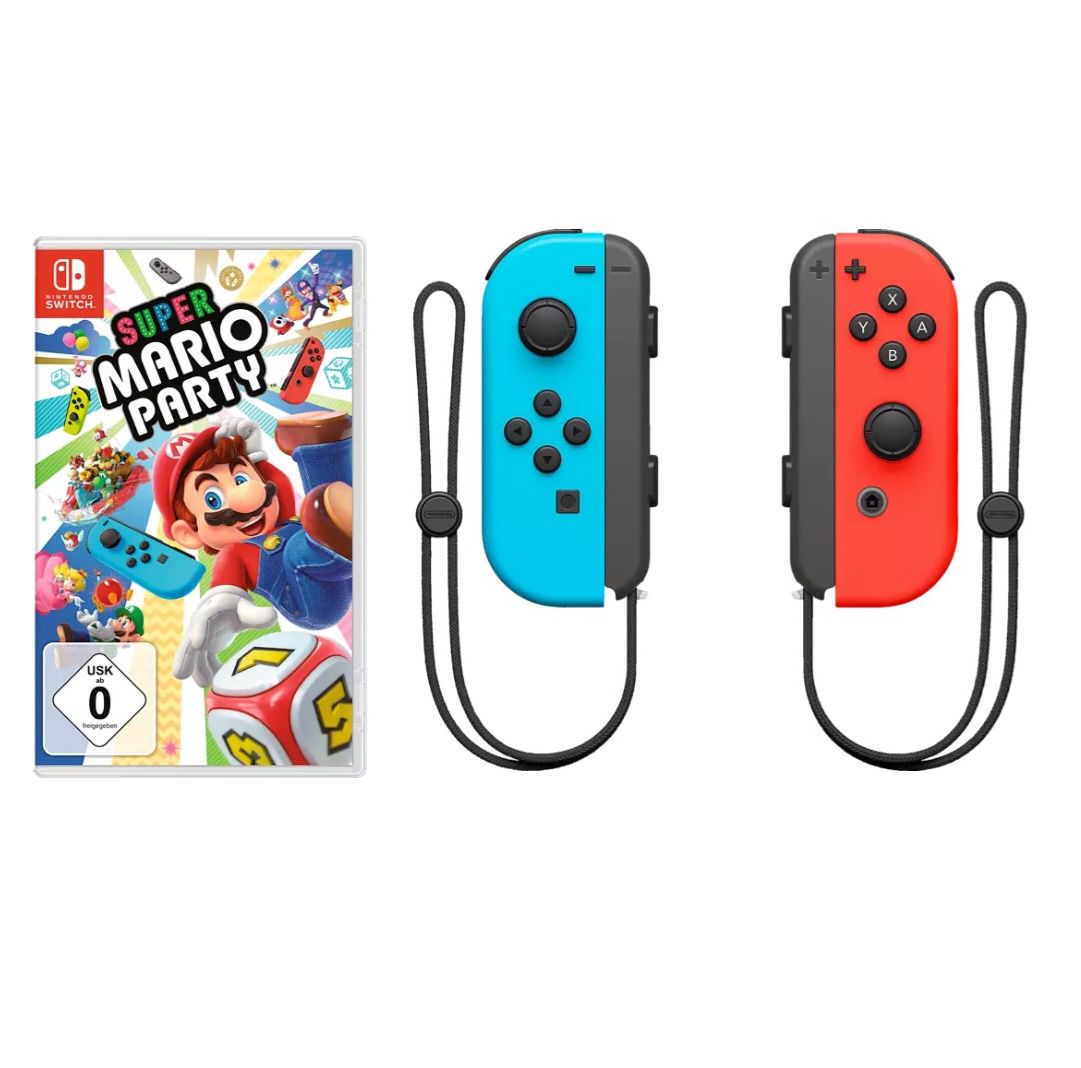 2er Set Nintendo Switch Joy-Con Controller + Super Mario Party für 79 ...