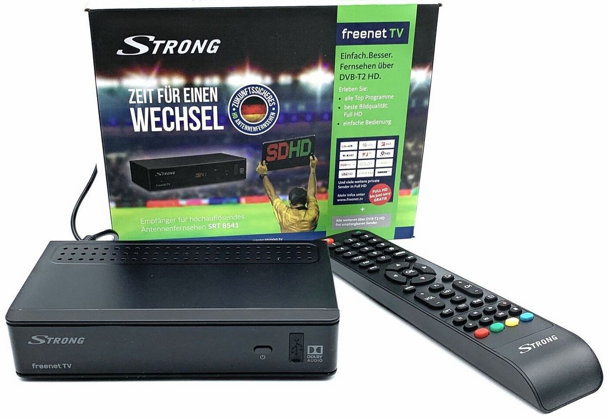 Strong SRT 8541 DVB-T2 HD Receiver Mediaplayer für 17,99€ (statt 22€)
