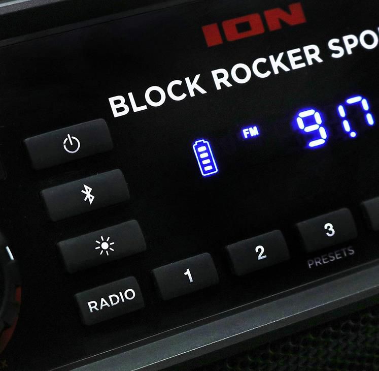 ION Audio Block Rocker Sport - 100Watt Bluetooth Party Lautsprecher mit ...