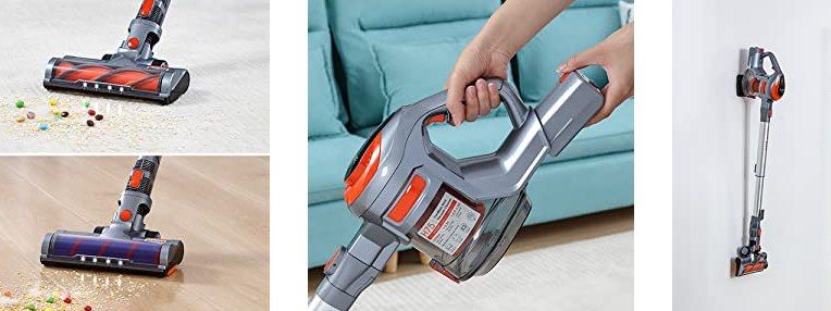 ILIFE EASINE H75 Akku Staubsauger mit 22.000Pa & bis zu 45min für 119 ...