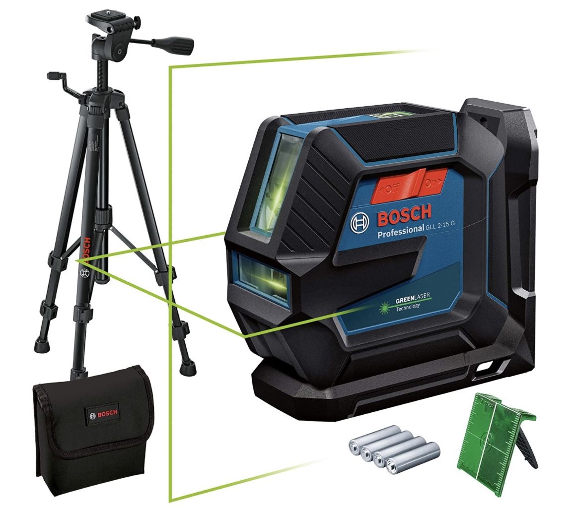 Bosch Professional Linienlaser GLL 2-15 G inkl. Stativ für 169€ (statt ...