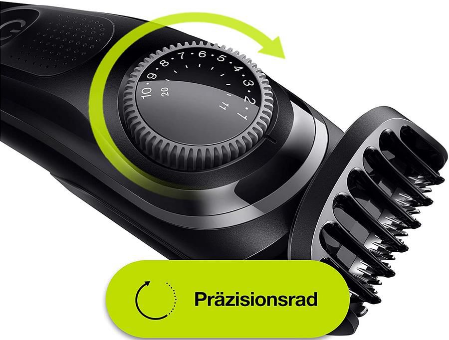 Braun BT5242 Barttrimmer/Haarschneider mit 2 Aufsätzen + Rasierer für ...