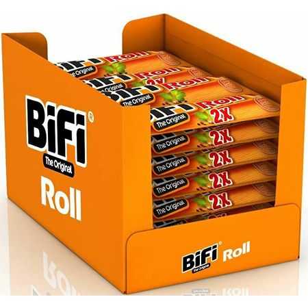 BiFi Original Roll 12 x 2 x 40 g Salami im Teigmantel Doppelpack für 16 ...