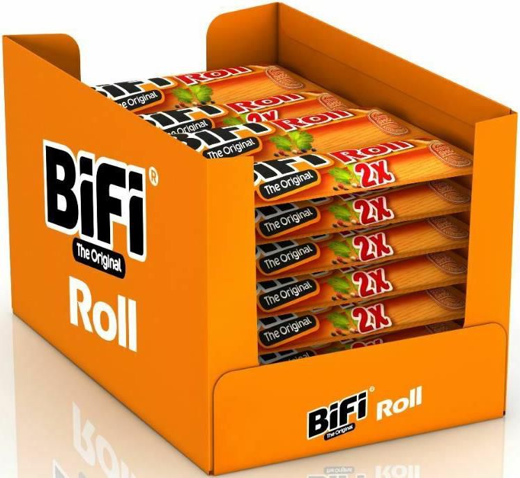 BiFi Original Roll 12 x 2 x 40 g Salami im Teigmantel Doppelpack für 16 ...