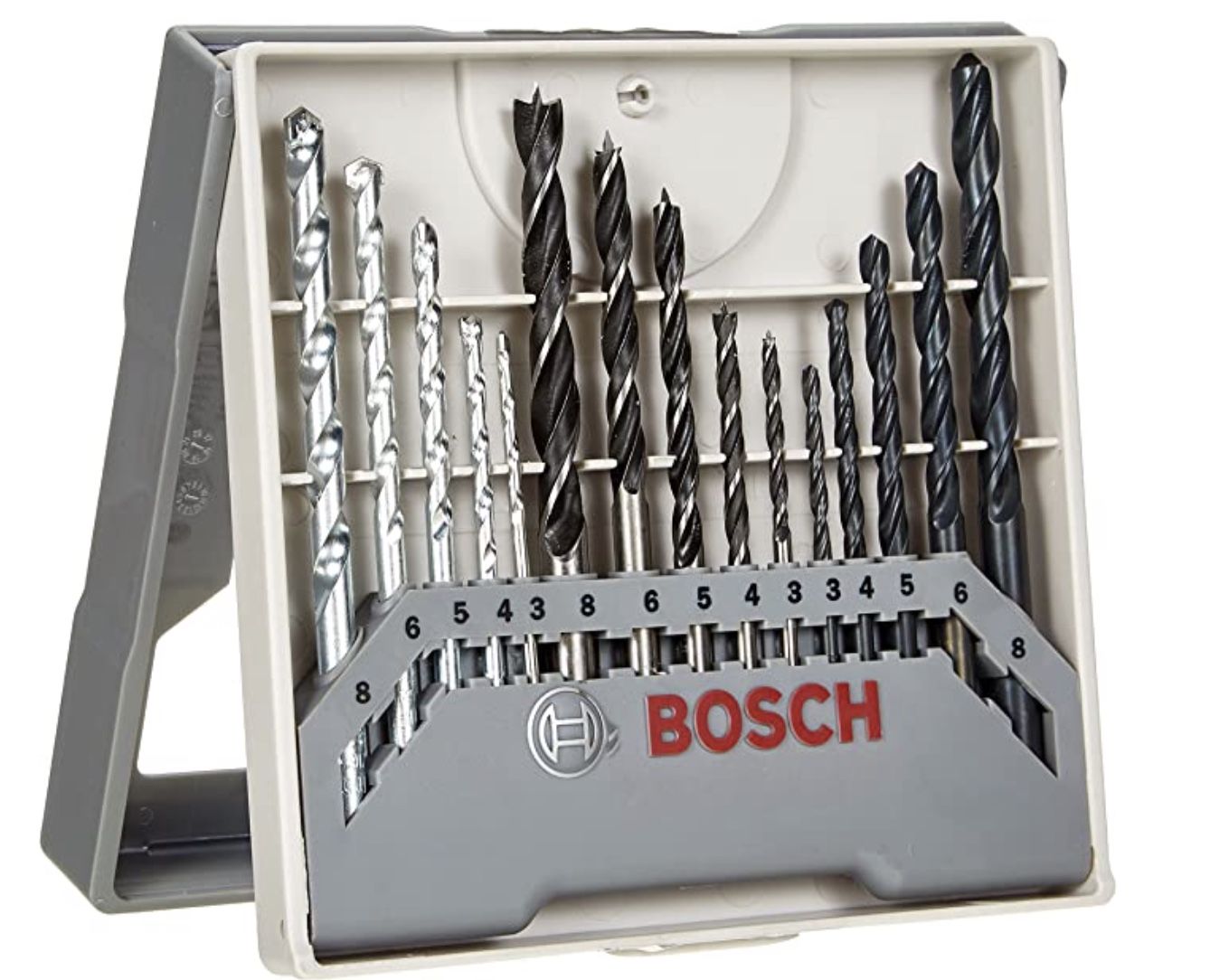 Bosch Bohrer-Set gemischt 15-teilig (Metall, Holz, Stein) für 13,18 ...
