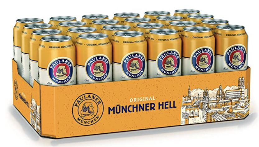 🍺 24er Tray Paulaner Original Münchner Hell (0,5 L) ab 18,26€ (statt 25€)