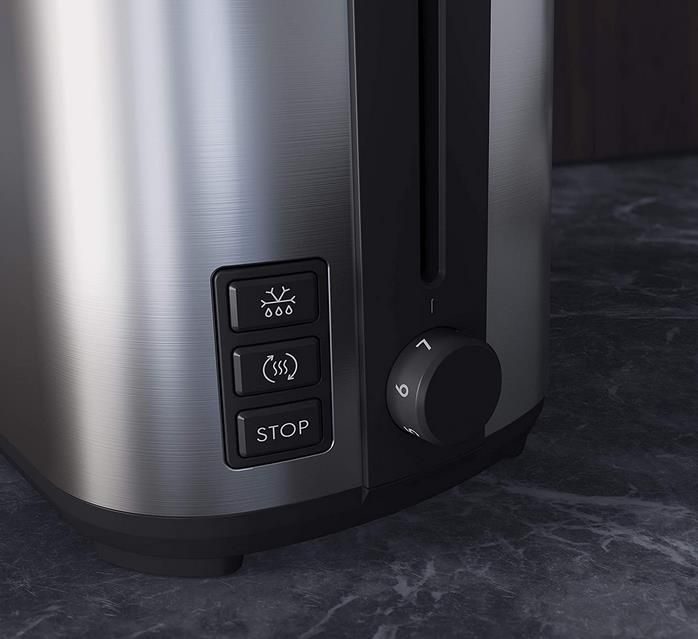 AEG T4-1-4ST Toaster mit 7 Bräunungsstufen und Stopp-, Auftau ...