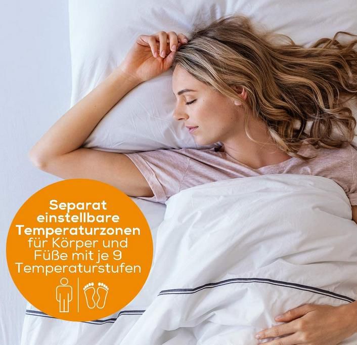 Beurer UB 90 Komfort Wärme-Unterbett mit zwei separat einstellbaren Temperaturzonen für 58,79 ...