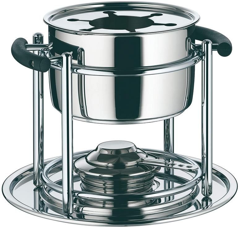 WMF Allegro Fondue-Set 11-teilig, für 6 Personen mit Brenner & Gabeln ...