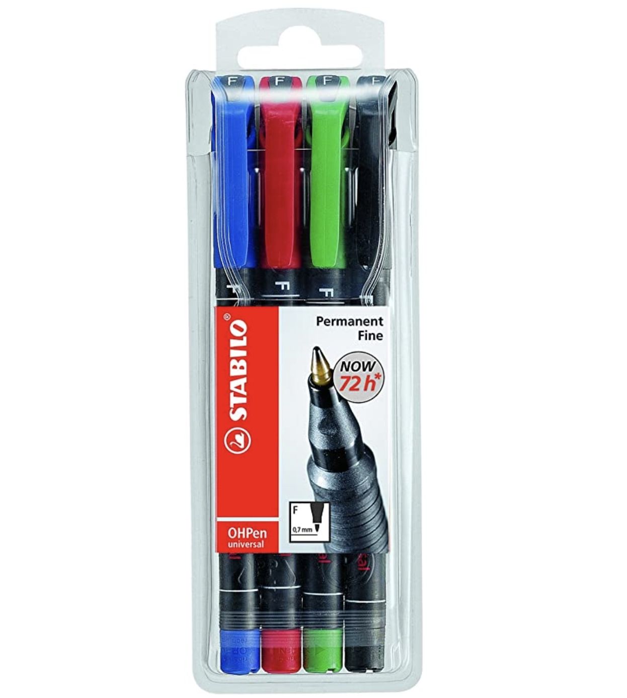 8x Stabilo Folienstift Permanent Fine für 3,34€ (statt 6€) - Prime