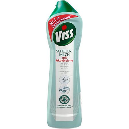 4x Viss Scheuermilch mit Aktivbleiche und Mikrokristallen 4 x 500 ml ab ...