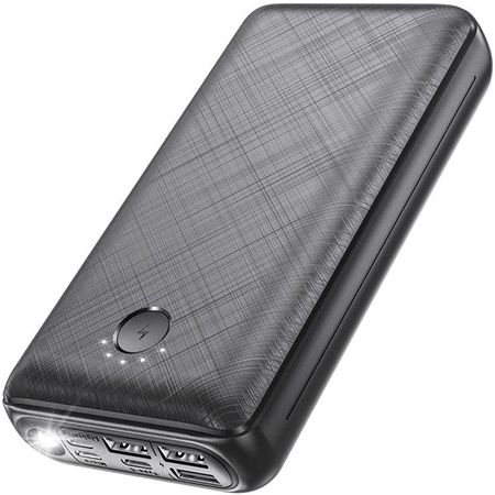 Nuxgal Power 30.000mAh USB-C Powerbank mit drei Ein- und Ausgängen für ...