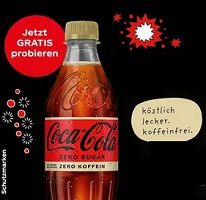 Coca-Cola Zero Sugar Zero Koffein kostenlos ausprobieren