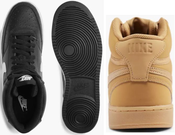 Nike Mid Cut Sneaker "COURT VISION MID" in Braun oder Schwarz für 56,54 ...