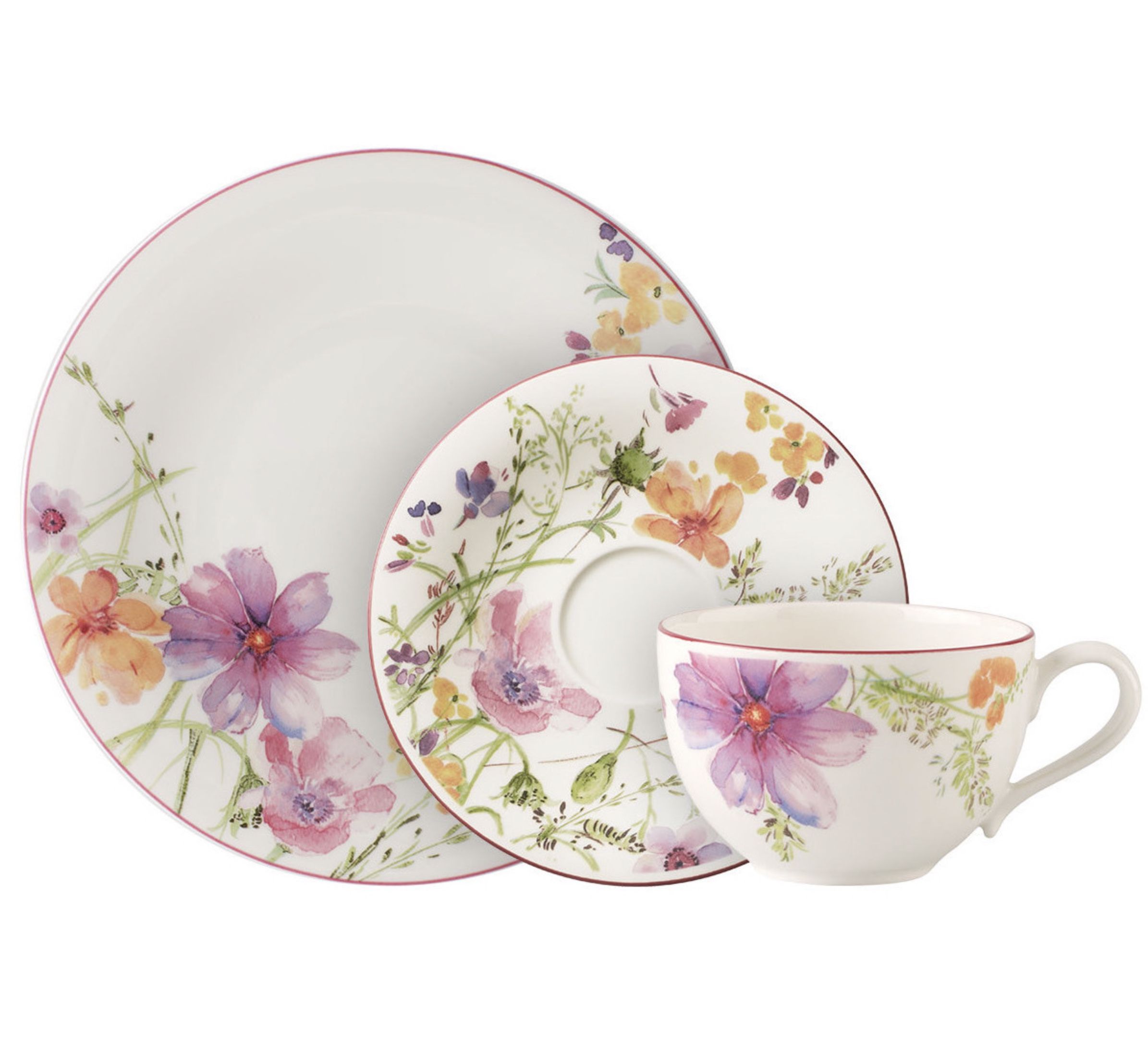 Villeroy & Boch Mariefleur Basic Kaffeeservice 18 tlg. mit Blümchen ...