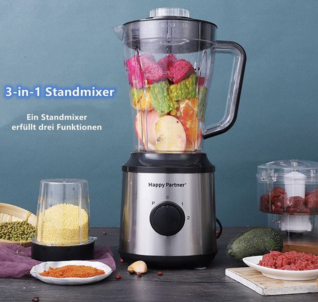 Happy Partner Multifunktions-Standmixer mit 350W für 32,99€ (statt 66€)
