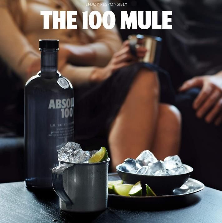 Absolut 100 Edel-Vodka mit 50% vol., 0,7 Liter für 17,57€ (statt 26€)