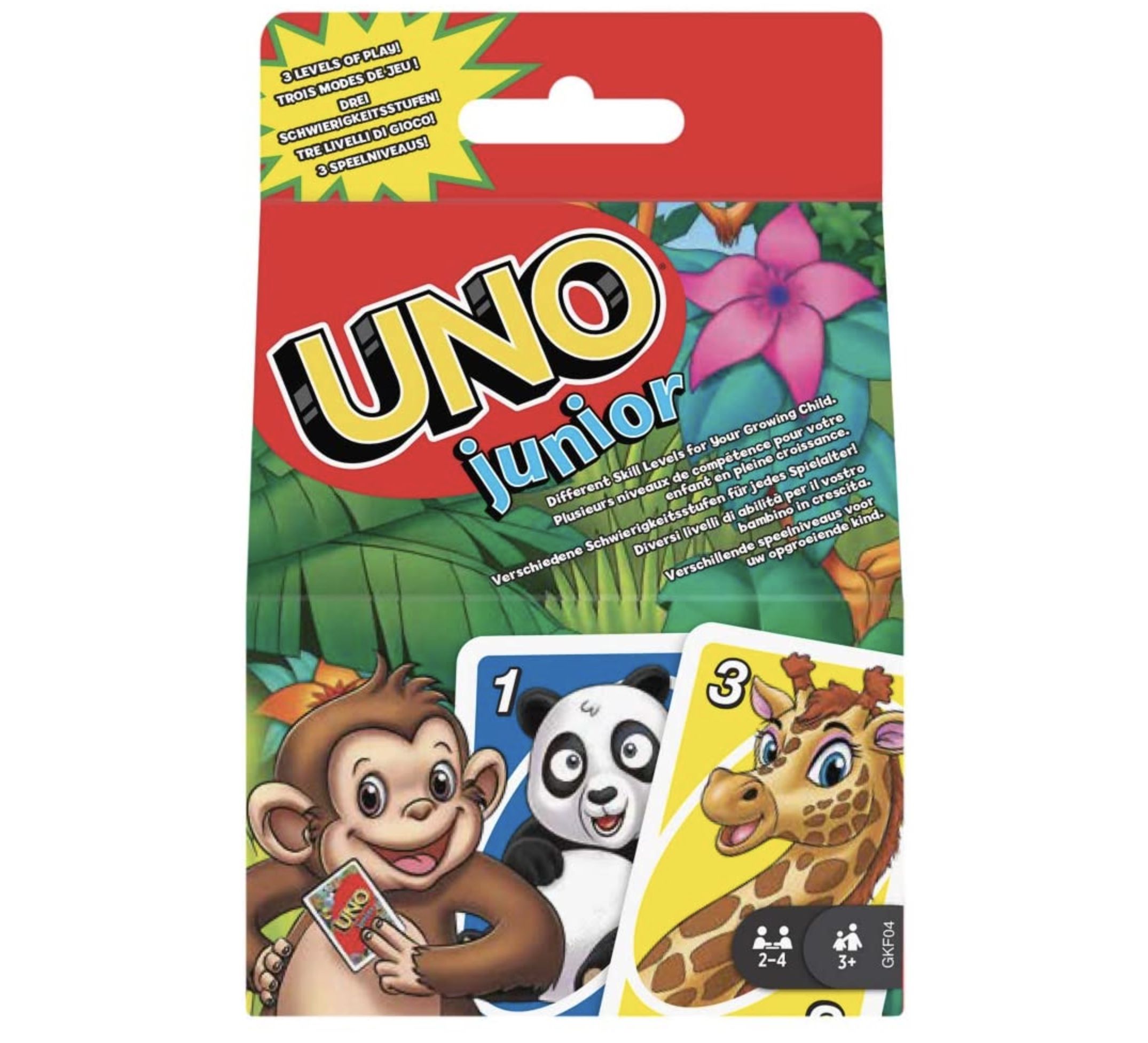UNO Junior Kartenspiel mit 45 Karten für 4,55€ (statt 9€) - Prime