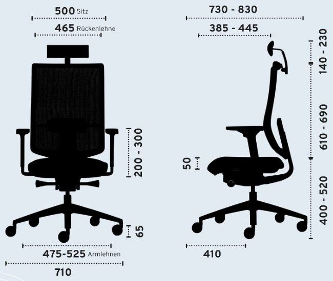 Sedus se:do Pro Light höhenverstellbarer Bürostuhl in Schwarz für 206 ...