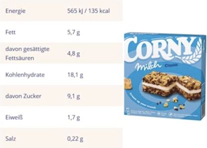 32 Riegel Corny Milch Classic ab 7,99€ (statt 10€) - Prime Sparabo