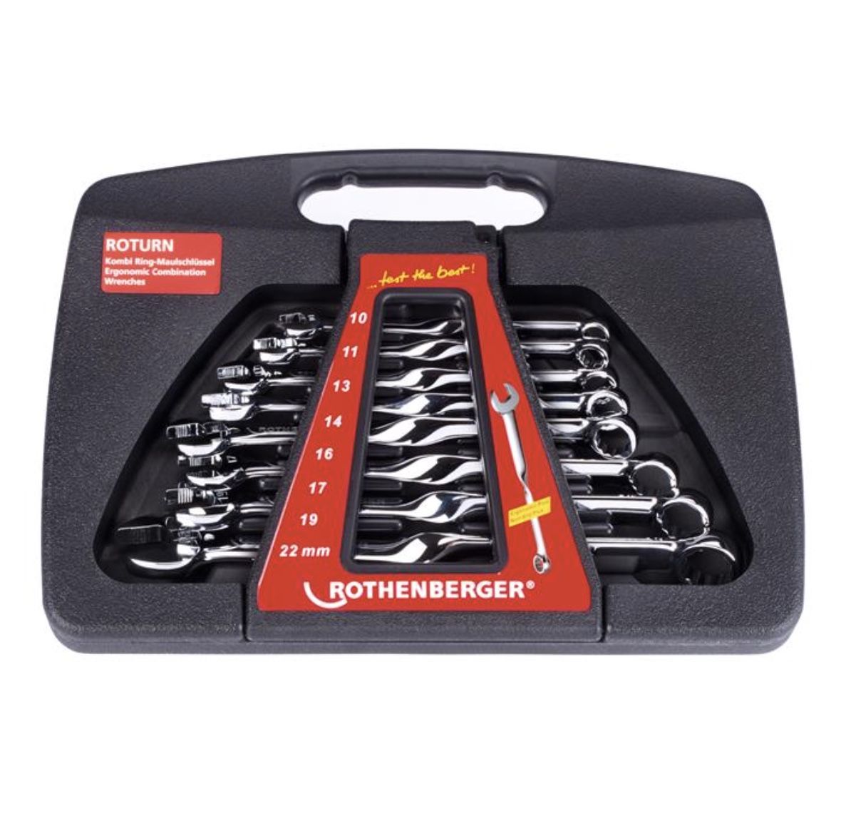 Rothenberger Roturn Ringschlüssel-/ Maulschlüssel Set 10-22 flach ...
