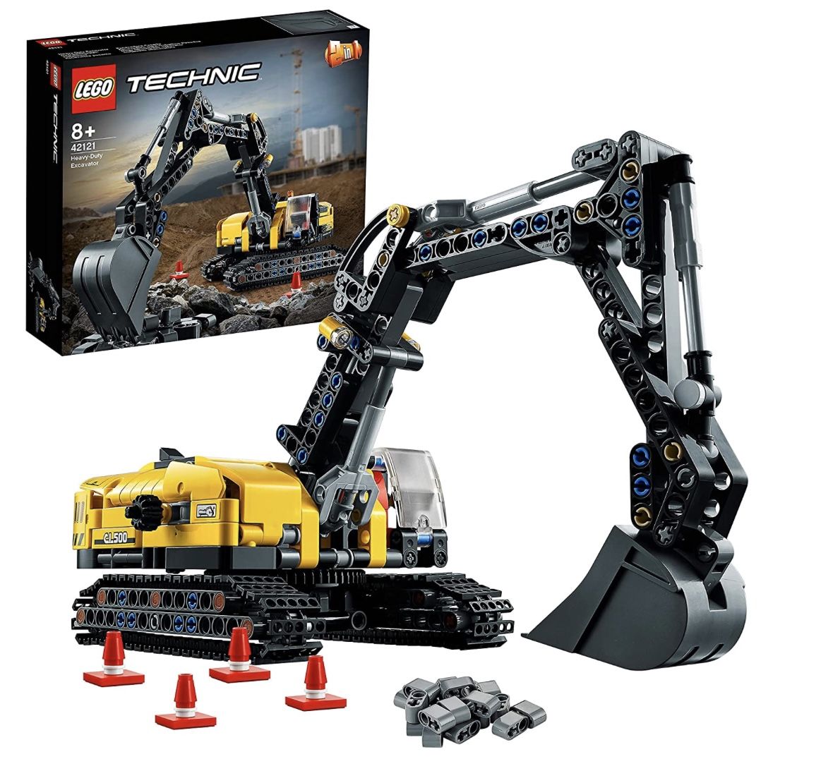 LEGO 42121 Technic Hydraulikbagger - Traktor 2-in-1 Modell für 22,23 ...